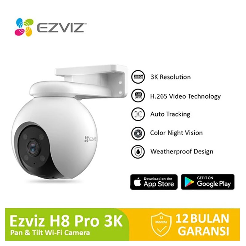 Jual Ezviz H8 Pro 5MP 3K Wifi IP Cam Smart Outdoor Pan & Tilt CCTV Camera | Shopee Indonesia
