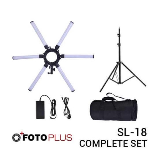 Jual Fotoplus Star Light SL-18 LED Complete Set | Shopee Indonesia