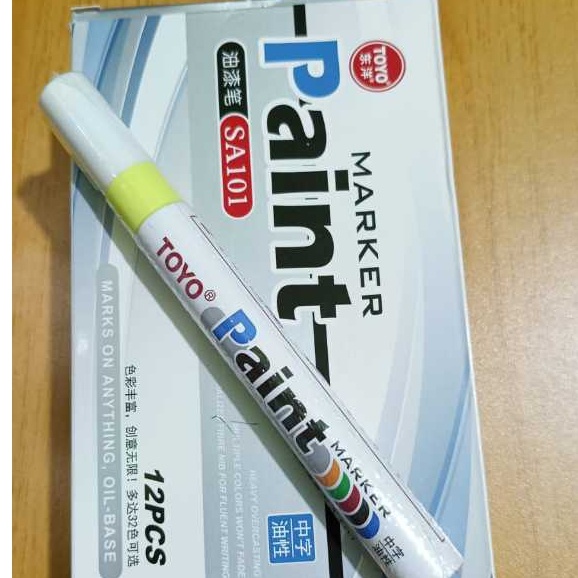 Jual Toyo Paint Marker Spidol TOYO SA101 Spidol Ban Serbaguna (Harga ...