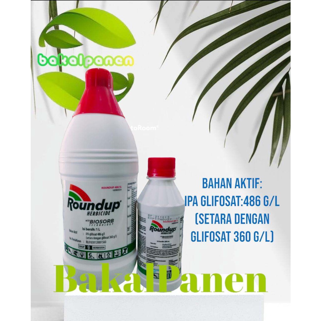 Jual Herbisida obat rumput / gulma sistemik Bayer ROUNDUP 486SL ...