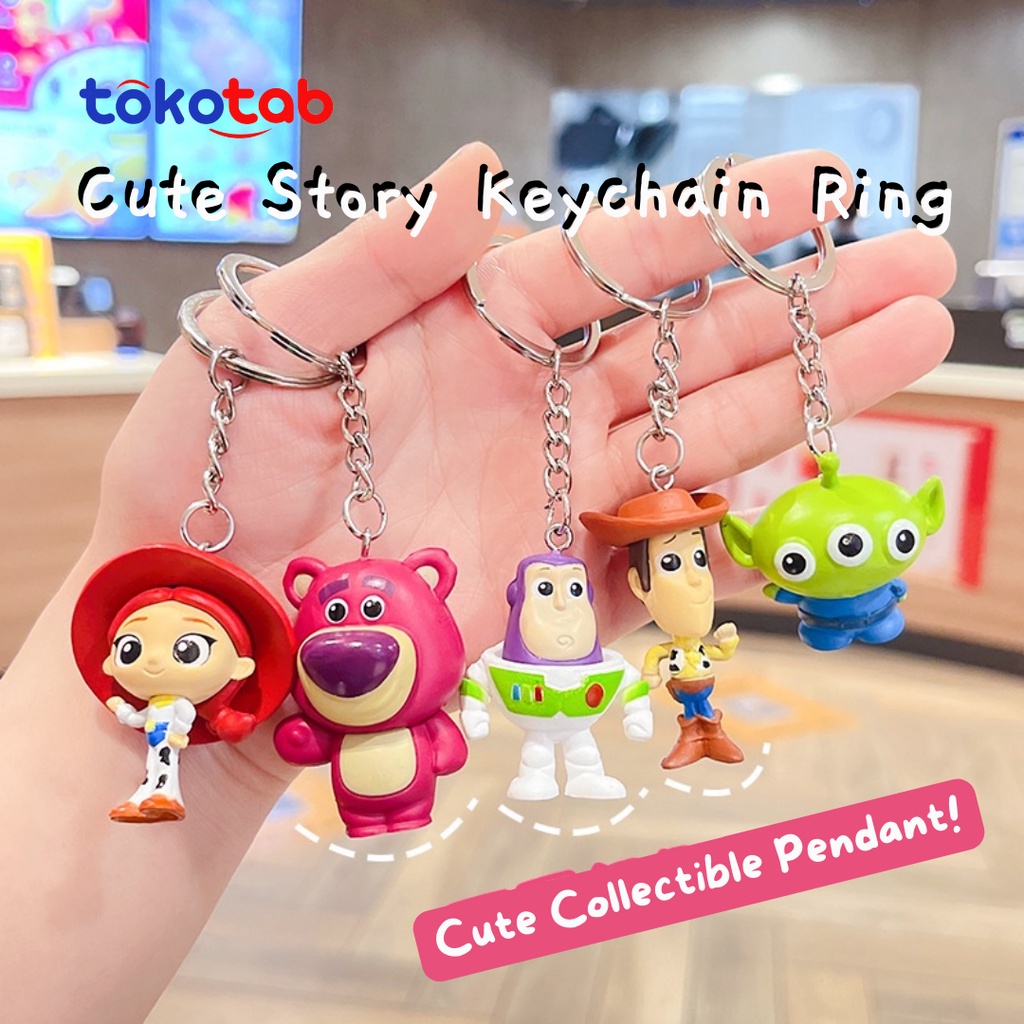 Jual Tokotab - Gantungan Kunci Resin Toy Stori Key Chain Collection Gantungan Kunci Cowboy Woodi ...