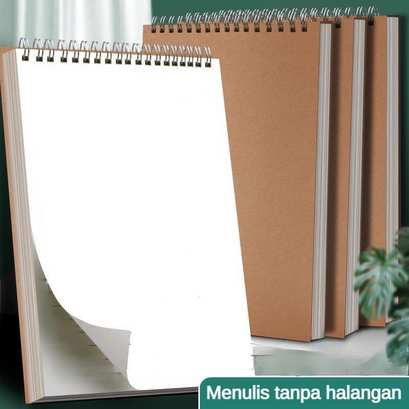 Jual buku sketsa dengan spiral atas A5, B5, sampul kulit sapi yang ...