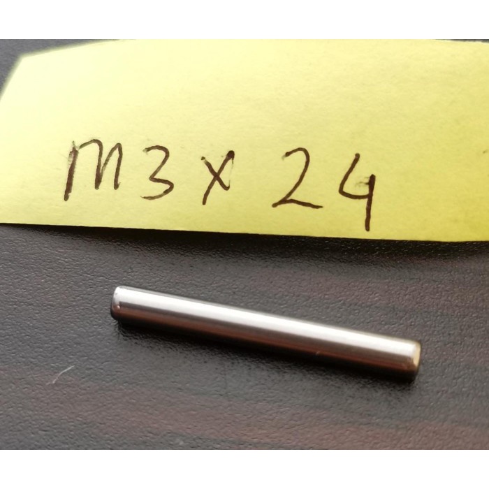 Jual Pin Besi Dowel diameter 3mm Panjang 24mm M3x24 Steel Locating ...