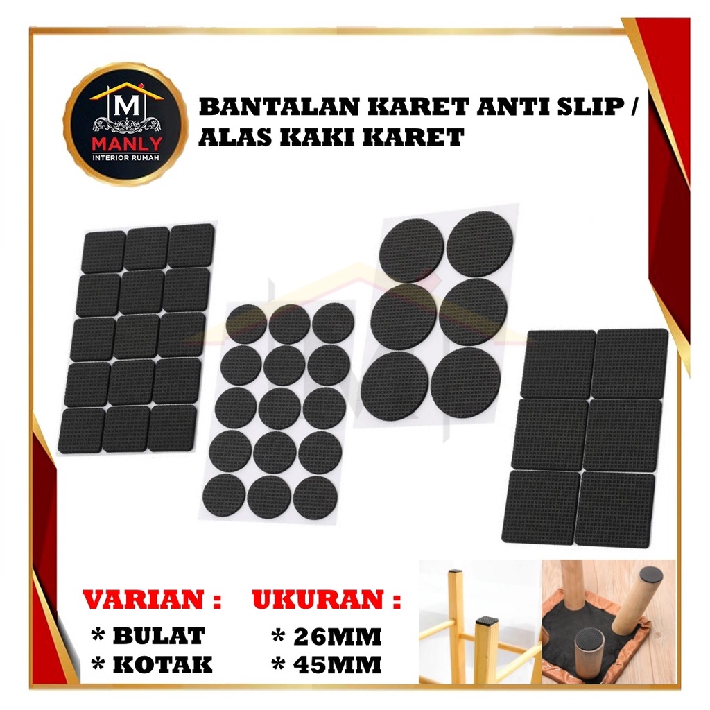 Jual Alas Kaki Meja Kursi Furniture Bantalan Karet Rubber Pads Tatakan ...