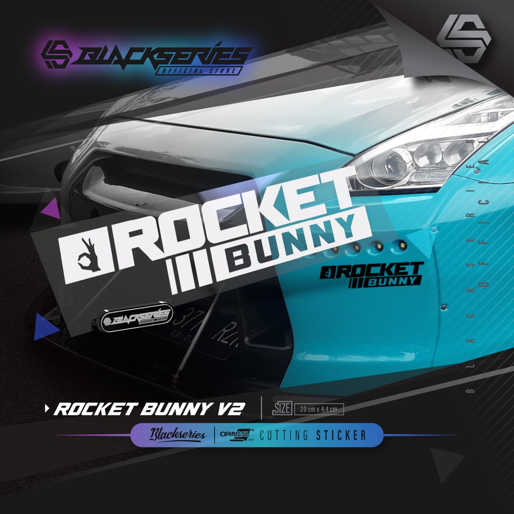 Jual Cutting Sticker Rocket Bunny V2 | Stiker Rocket Bunny | Shopee ...