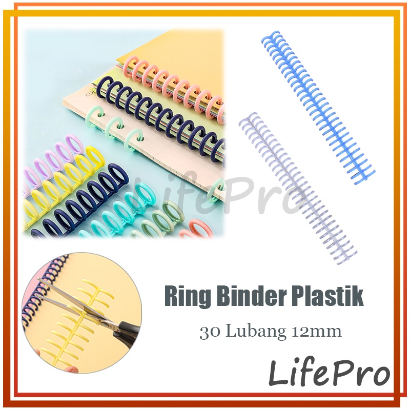 Jual Ring Binder Plastik Spiral 30 Lubang Untuk Loose-leaf paper A4 B5 ...
