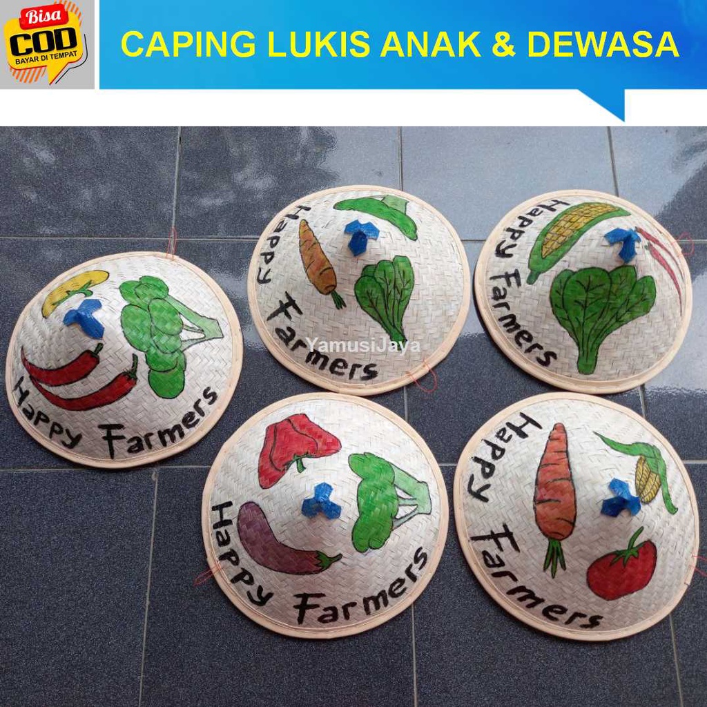 Jual Promo Caping petani lukis topi tani topi sawah ladang | Shopee ...