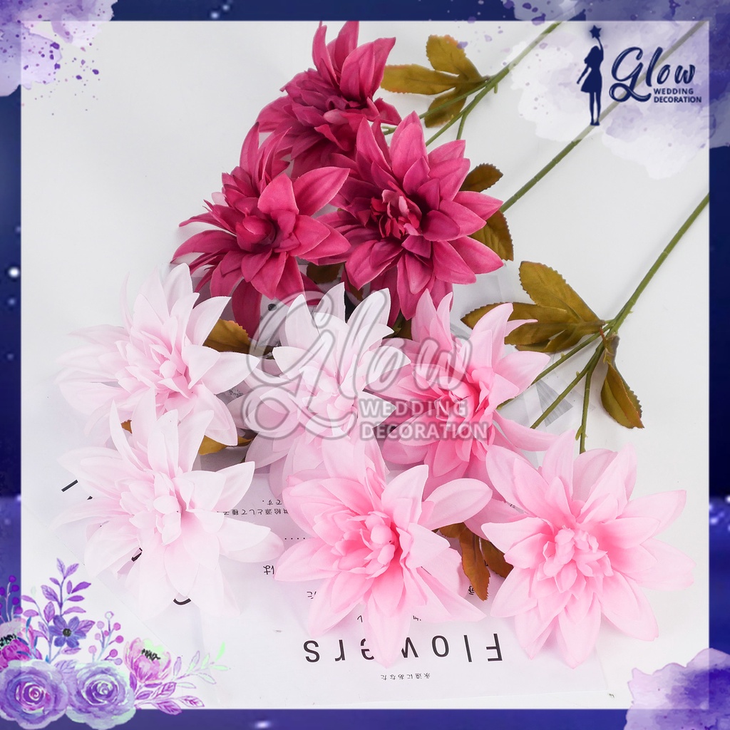 Jual BUNGA CRISANT PEARL TANGKAI PANJANG ARTIFICIAL ROSE KRISANT 3 ...