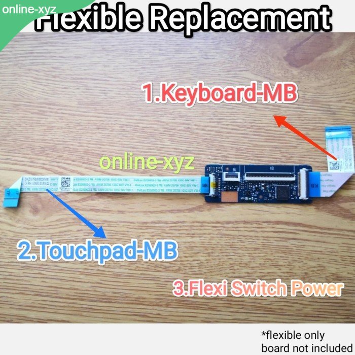 Jual kabel flexible Touchpad Keyboard tombol Power switch DELL XPS 15 ...
