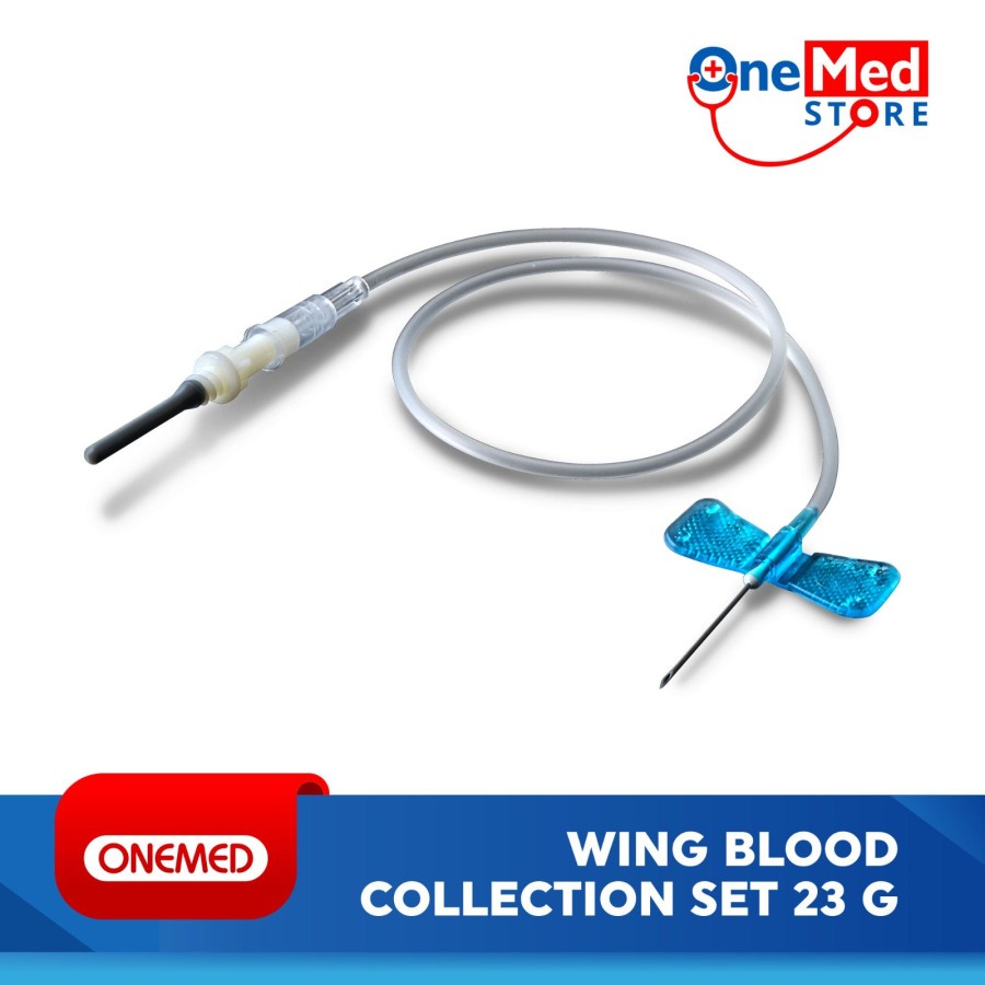 Jual Wing Blood Collection Needle Multi Sample 23G Onemed Box Isi ...