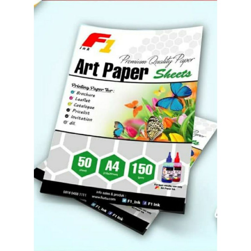 Jual KERTAS ART PAPER BISA UNTUK KARTU NAMA KALENDER BROSUR PAPER BAG ...