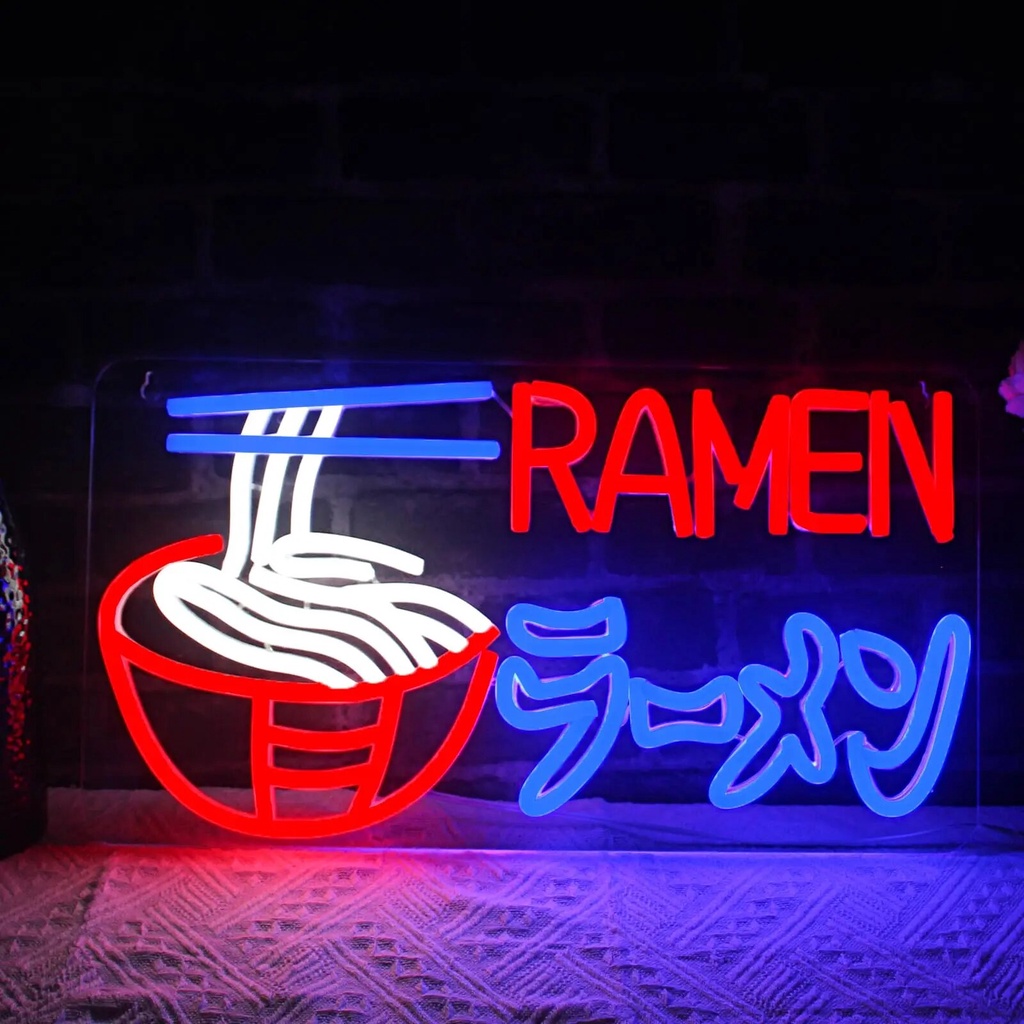 Jual JAPANESE Ramen Neon Sign Ramen USB Powered Switch LED Neon Lights ...