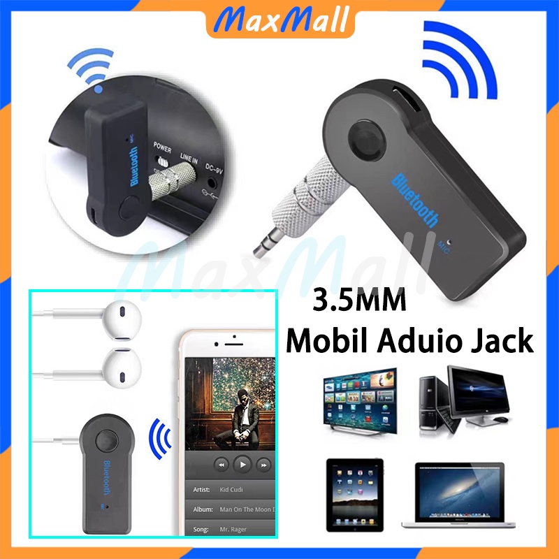 Jual Bluetooth Wireless Jack Audio 3,5MM Bloototh Mobil Blutooth Car ...