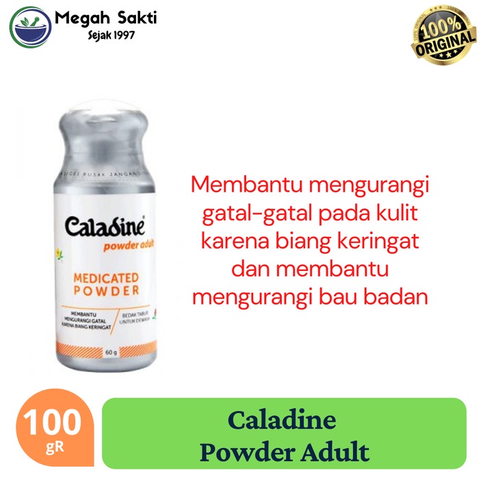 Jual Megah Sakti - Caladine powder adult 100 gR | Bedak untuk gatal ...