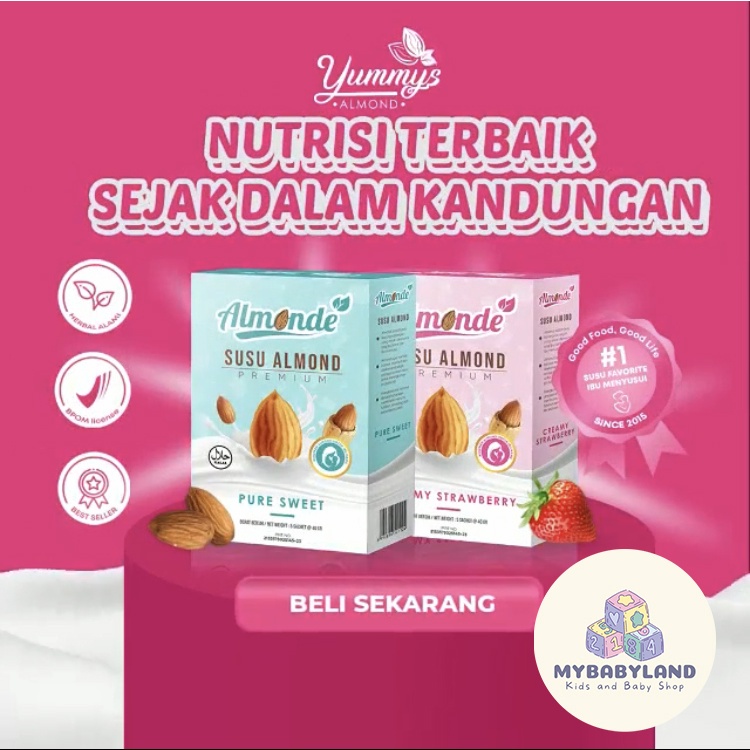 Jual ALMONDE PREMIUM ALMOND Susu Almond Milk Yummys | Asi Booster ...