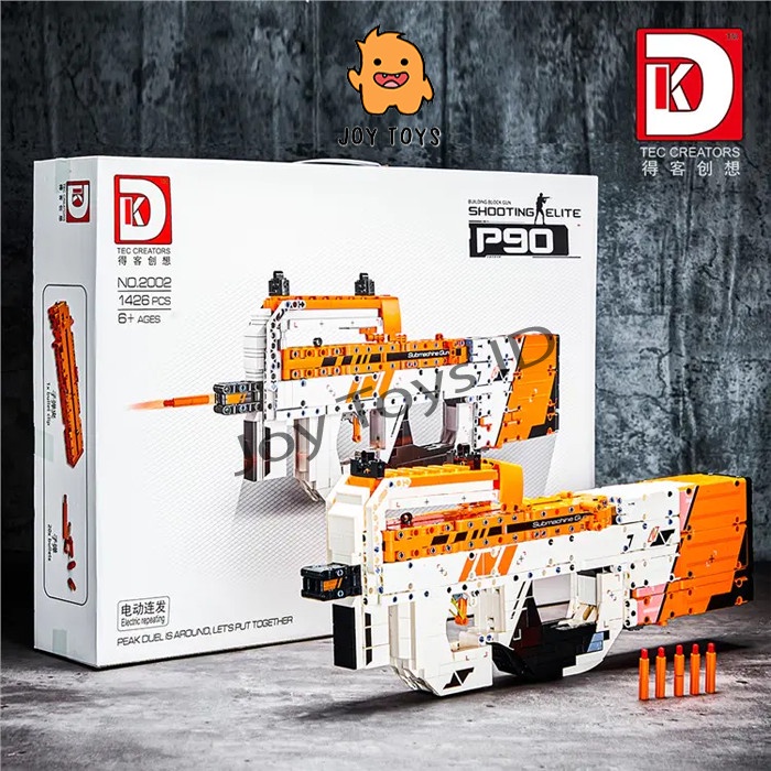Jual Mainan Brick DK Belgian P90 Submachine Asiimov Counter Strike Gun ...