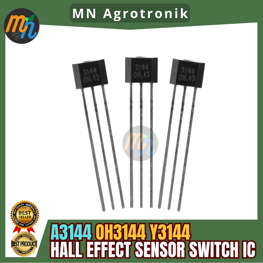 Jual A3144 OH3144 Y3144 HALL (MAGNETIC HALL EFFECT) SENSOR SWITCH IC | Shopee Indonesia