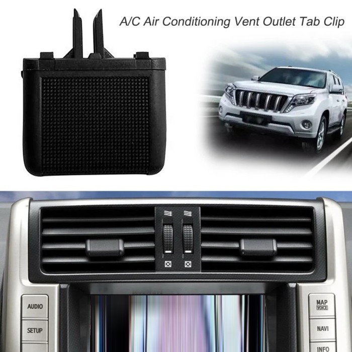 Jual AC Grill Vent Slider Tab Clip Pegangan Klip Toyota Prado 2010-2017 ...