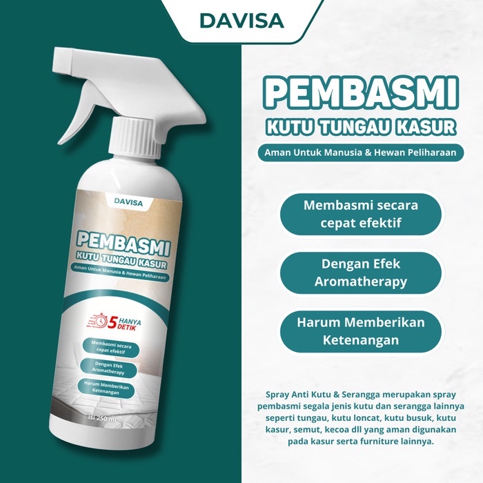 Jual Cairan Spray Pembasmi Tungau Kutu Kasur Sofa Linen Spray Organik ...