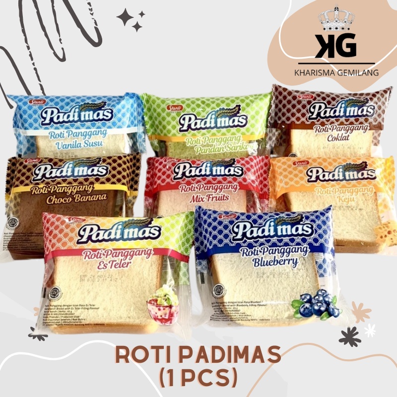 Jual PADIMAS - ROTI PANGGANG PADIMAS 65g (1 PCS) Roti Manis Coklat ...