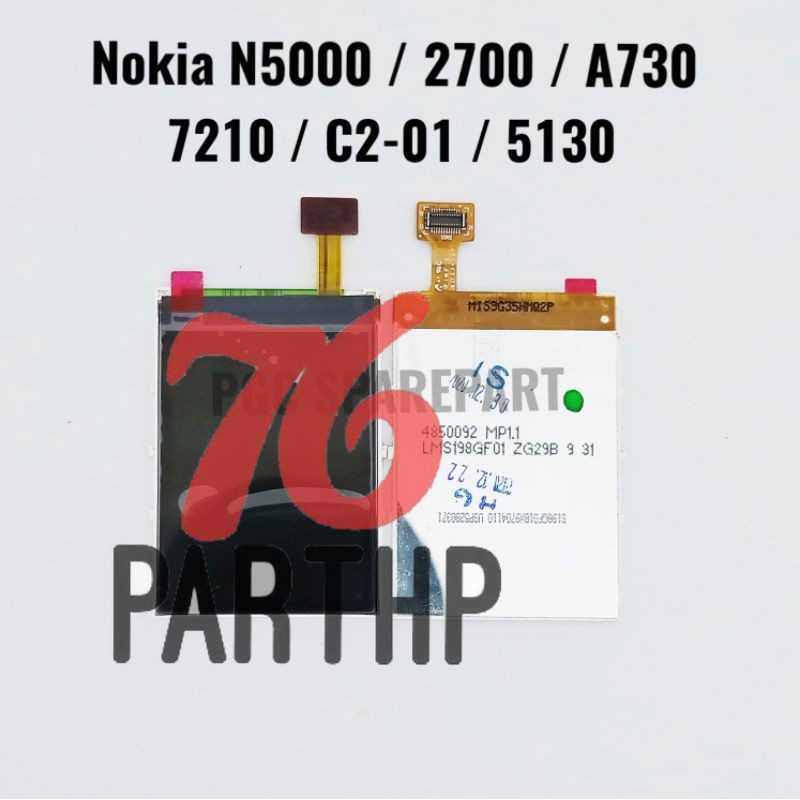 Jual LCD Nokia 5000 - N5000 - 2700 - A730 - 7210 - C2-01 - 5130 LCD ...