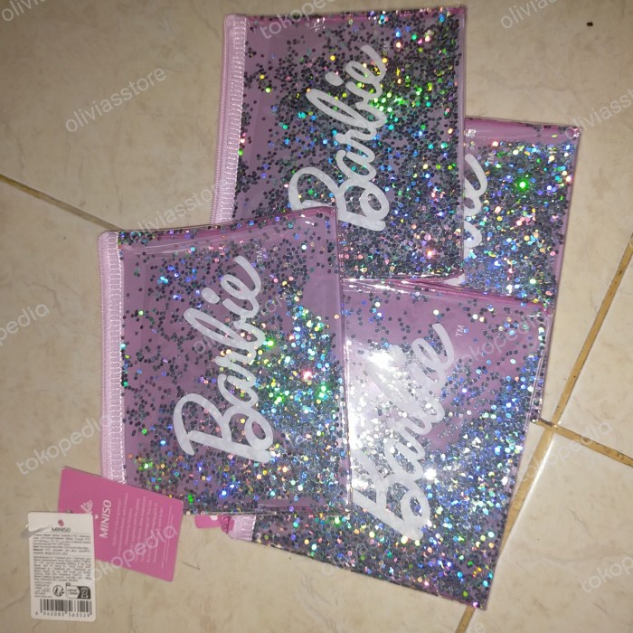 Jual miniso barbie pouch dompet miniso x barbie pouch serbaguna ...