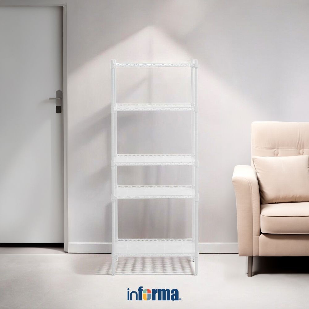 Jual Informa Xyla Rak Besi 5 Tingkat 5934150 - Putih Storage Rack Metal ...