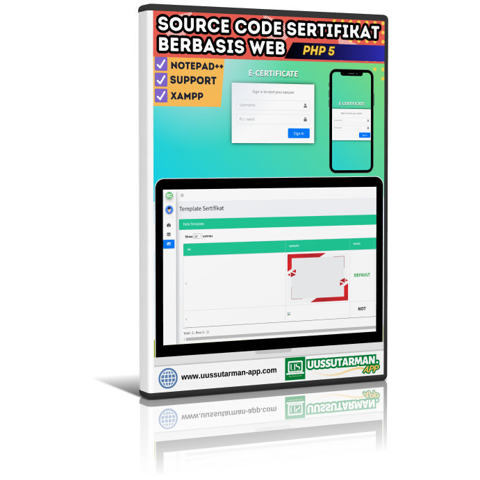 Jual Source Code Aplikasi Sertifikat Berbasis WEB - PHP 5 ( Localhost ) | Shopee Indonesia