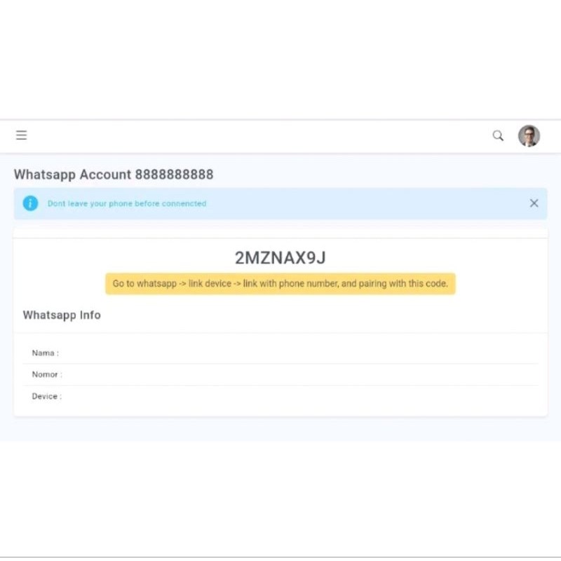 Jual Whatsapp Gateway V7.0 Multi Device | Pairing Code | List Message ...