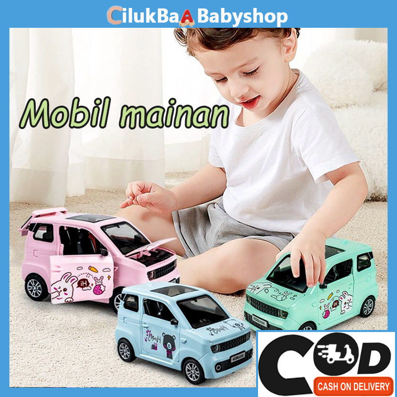 Jual Mini Mobil Mainan Plastik Kartun Dengan Lampu Dan Musik Untuk Anak ...