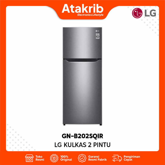 Jual LG KULKAS 2 PINTU GN-B202SQIR Capacity Multi Air Flow 187 Liter Net Capacity | Shopee Indonesia
