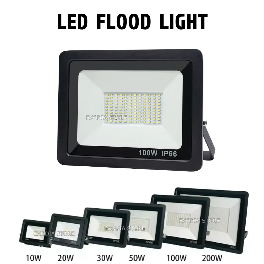 Jual LED FLOOD LIGHT SMD Lampu Sorot LED Alumunium AC 220V 10W 20W 30W 50W 100W 200W 300W ...