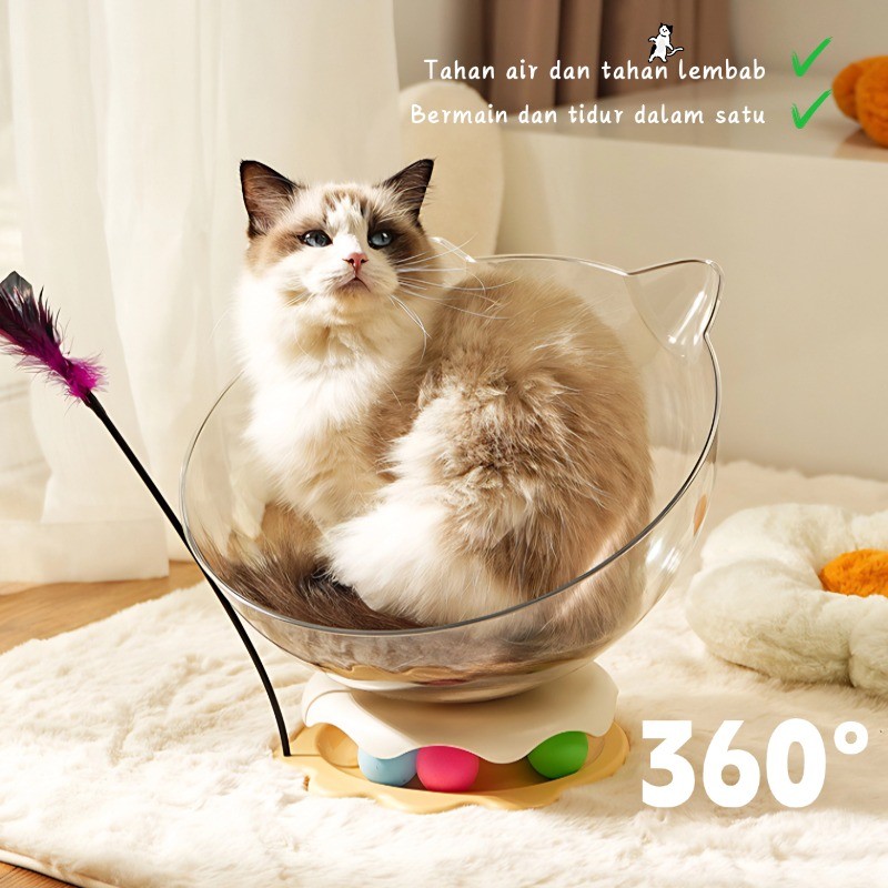 Jual 2in1 Kapsul luar angkasa Sarang kucing / Tempat tidur kucing ...