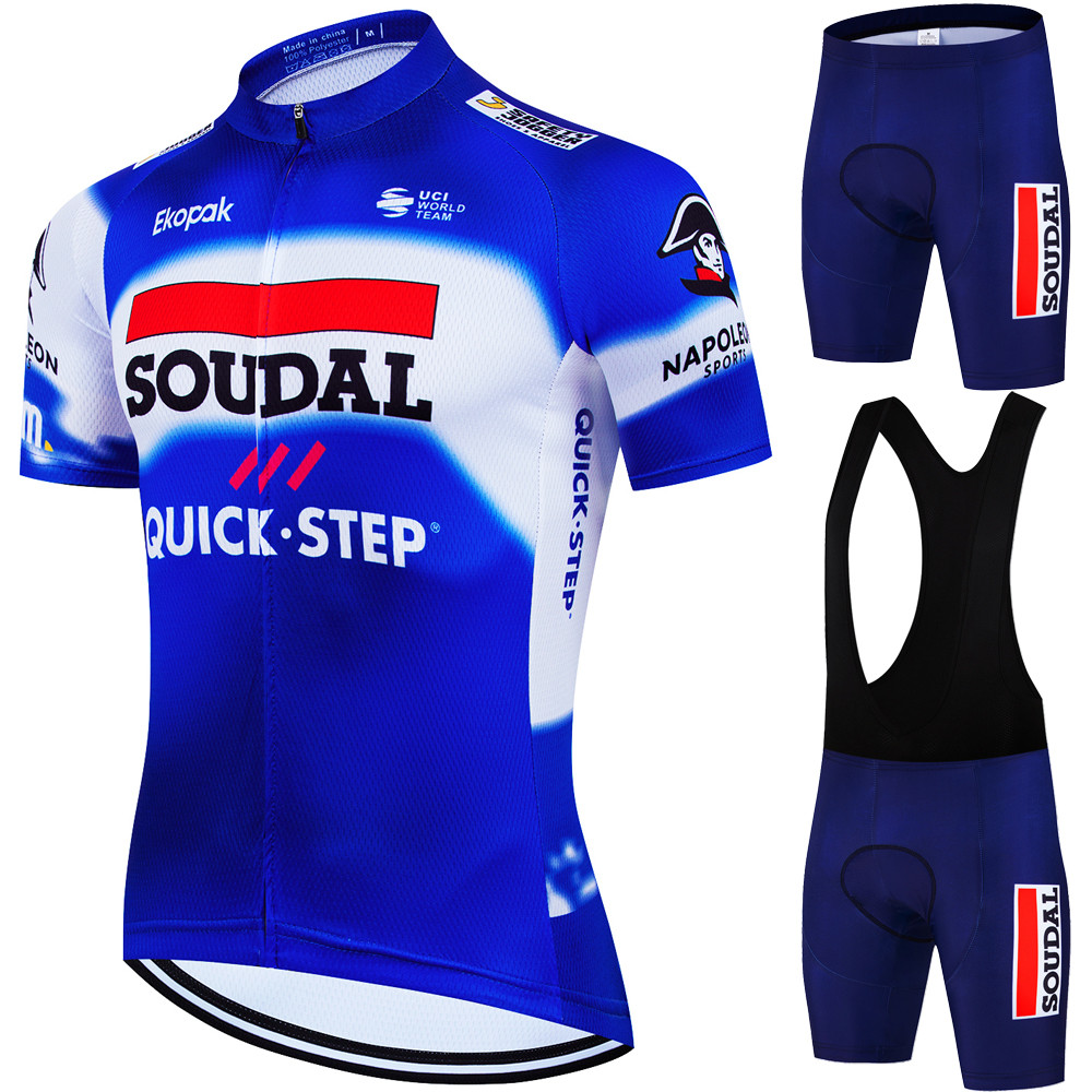 Jual Jersey Cycling SOUDAL Quick Step Road Bike Uniform Team Clothing ...