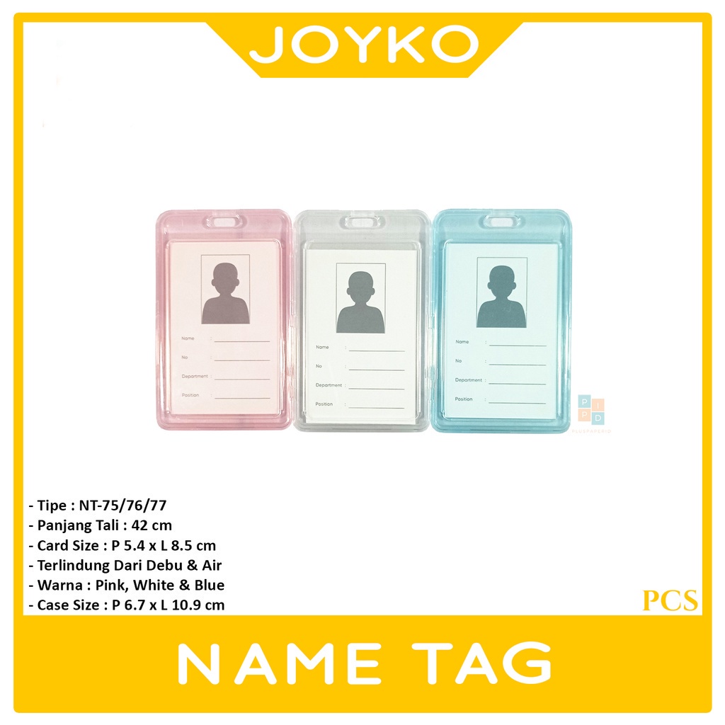 Jual JOYKO - Name Tag Warna NT-75 -76 -77 Set Tali - Pcs | Shopee Indonesia