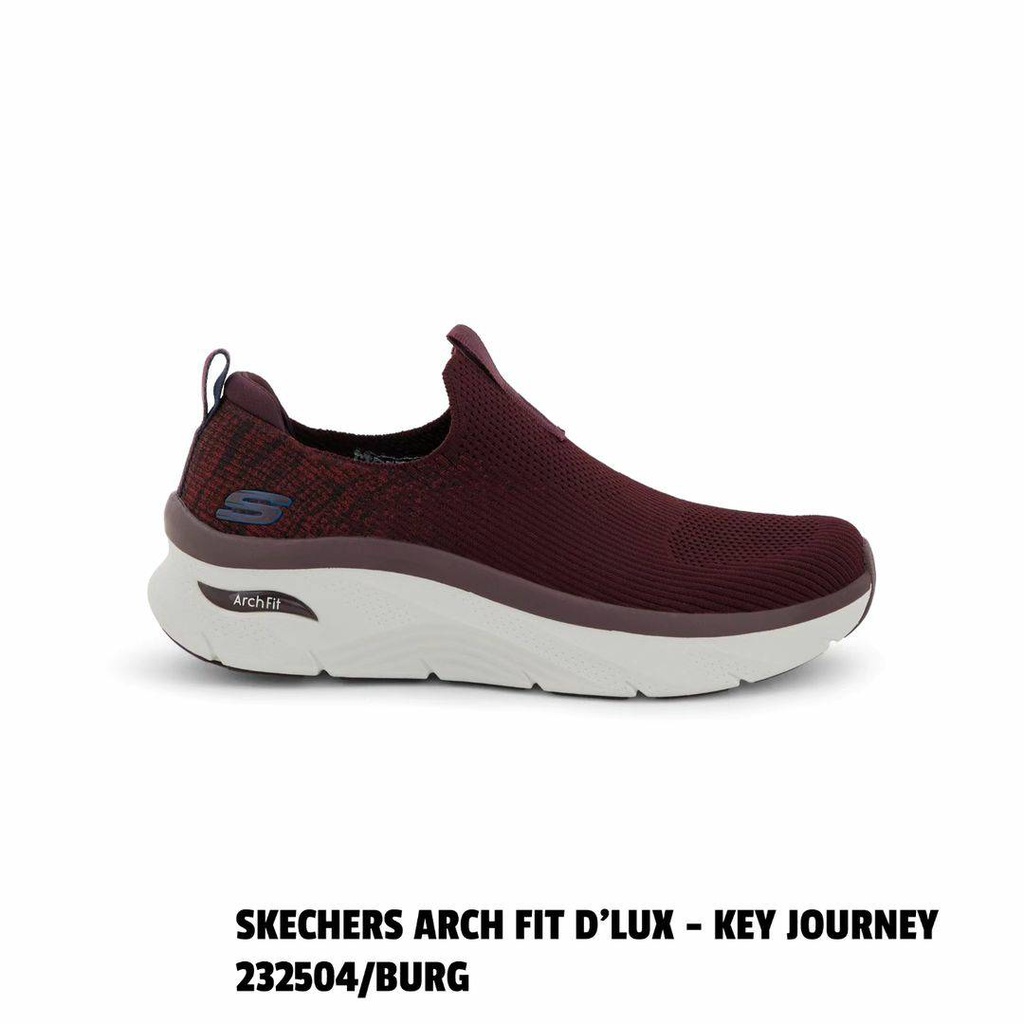 Jual SKECHERS 232504/BURG ARCH FIT DLUX KEY JOURNEY | Shopee Indonesia