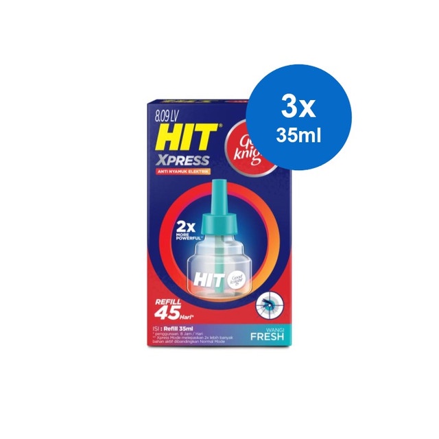Jual Hit Good Knight Xpress Refill Fresh 45 Hari Obat Nyamuk Elektrik 3 ...