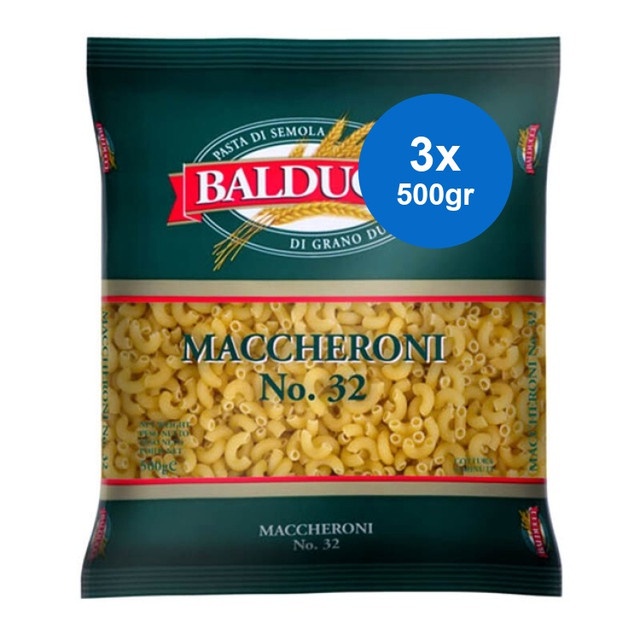 Jual Balducci Pasta Macaroni 3 x 500gr | Shopee Indonesia