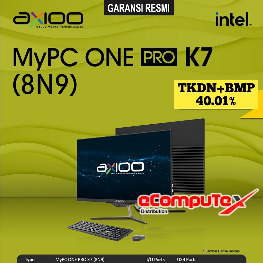 Jual PC AIO AXIOO MYPC ONE PRO K7 (8N9) i7-1165G7 8GB 1TB 21.5"FHD WIN10 TKDN GARANSI RESMI ...