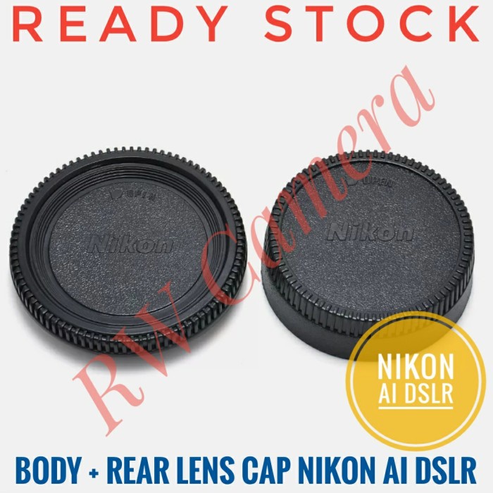 Jual Body plus Rear Lens Cap Nikon AI F Mount Tutup Bodi Lensa Belakang D7000 D3200 D750 D7100 ...