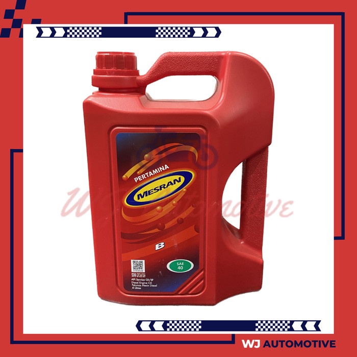 Jual Pertamina Mesran B 40 4 Liter Oli Mobil Mesrania B40 4Liter 4 Ltr ...