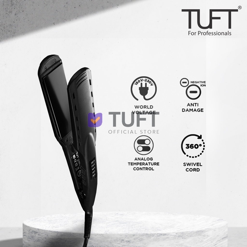 Jual TUFT Basic 1,5 inch - Alat Catok Rambut Catokan Lurus dan Curly 1 ...