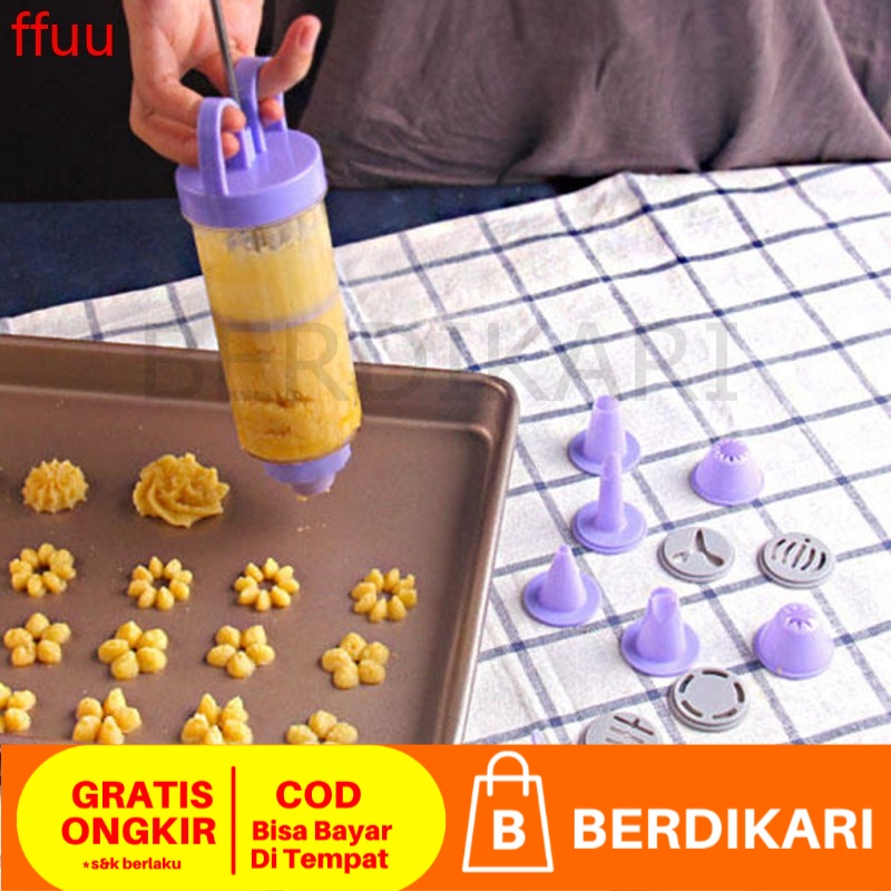 Jual Alat Hias Kue Cetakan Kue Kering Biskuit Krim Motif Bunga Cake ...