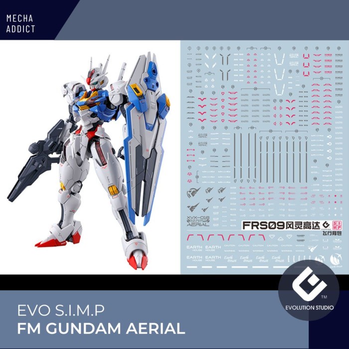 Jual Water Slide Decal FM Full Mechanic Gundam Aerial by EVO ...