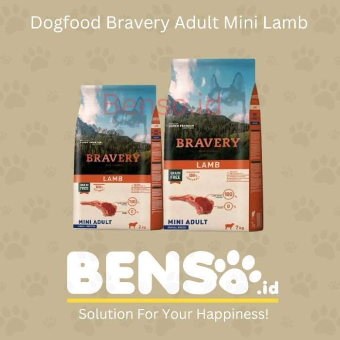 Jual BRAVERY Dog Food Rasa Lamb Repack 500g | Shopee Indonesia