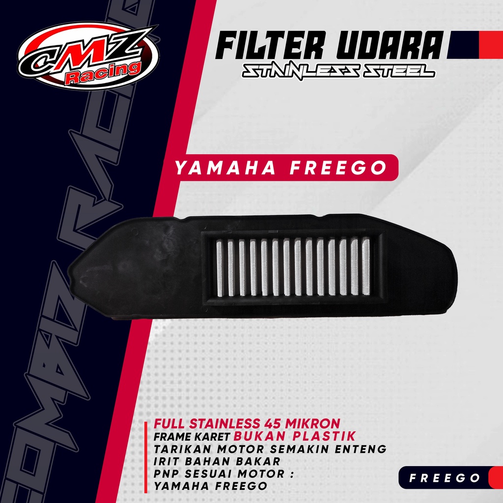 Jual Filter Udara Stainless FREEGO Saringan Hawa MIO GEAR 125 Bisa Di ...