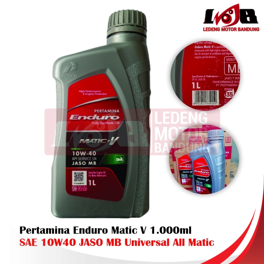 Jual Pertamina Enduro Matic V 1000ml 10w40 Oli Motor Matik Universal 1L ...
