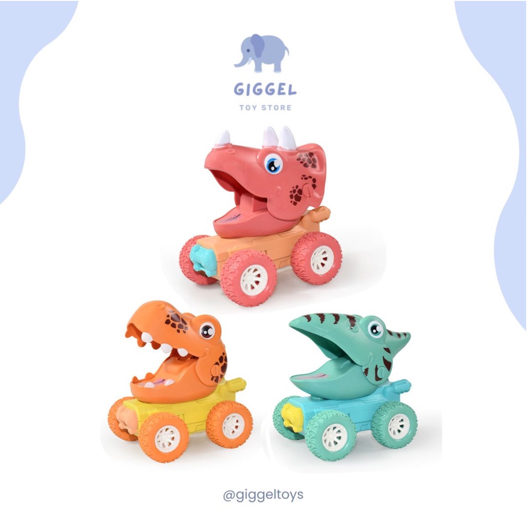 Jual [ Giggel ] Dinosaur Car Series / Dinosaurus Mobil / Dinosaurus Car ...