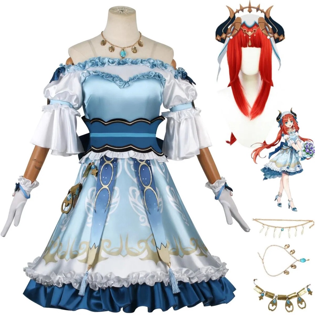 Jual Preorder Anime Game Genshin Impact Nilou Cosplay Costume Sumeru