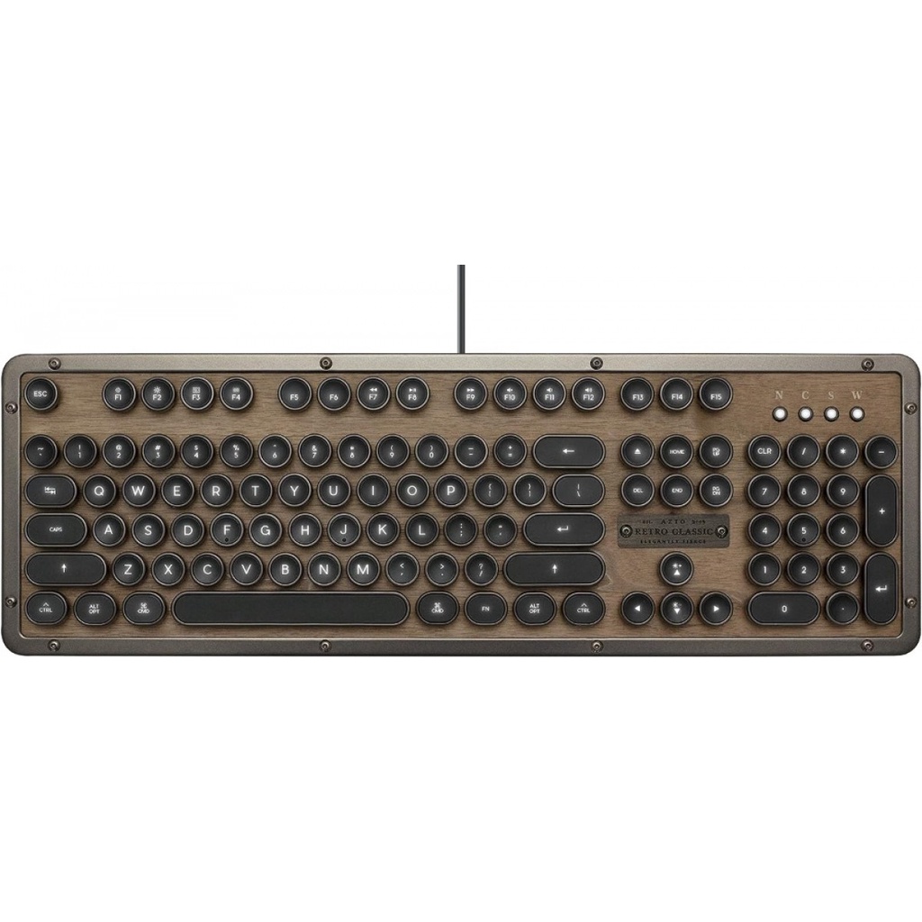 Jual Azio Retro Classic Elwood MK-RETRO-W-01-US Wired Mechanical ...